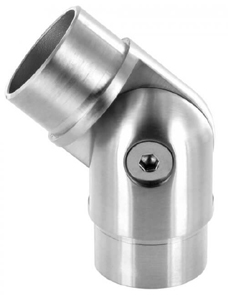 Giunto a snodo 2 vie (+/- 90°) Lucido - Rama Inox